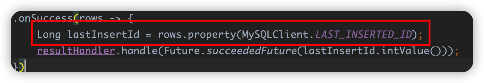 434 Cant Get The Mysqlclientlastinsertedid · Issue 4515 · Eclipse Vertxvertx · Github