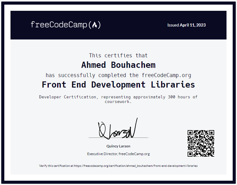 GitHub - BouhachemAhmed/freeCodeCamp-Front-End-Development-Libraries- GitHub - BouhachemAhmed/freeCodeCamp-Front-End-Development-Libraries-