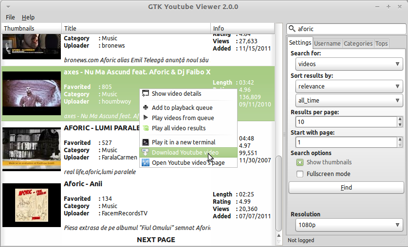 README screenshots · Issue #165 · trizen/youtube-viewer · GitHub