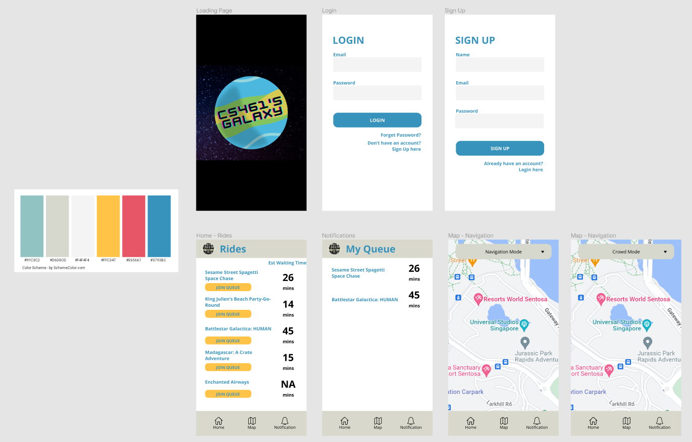 GitHub - JasmineIsHere/GuideToTheGalaxy: UI for a theme park navigation app