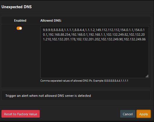 Alert on Unexpected DNS even when it is in the exclude list · Issue #5000 · ntop/ntopng · GitHub