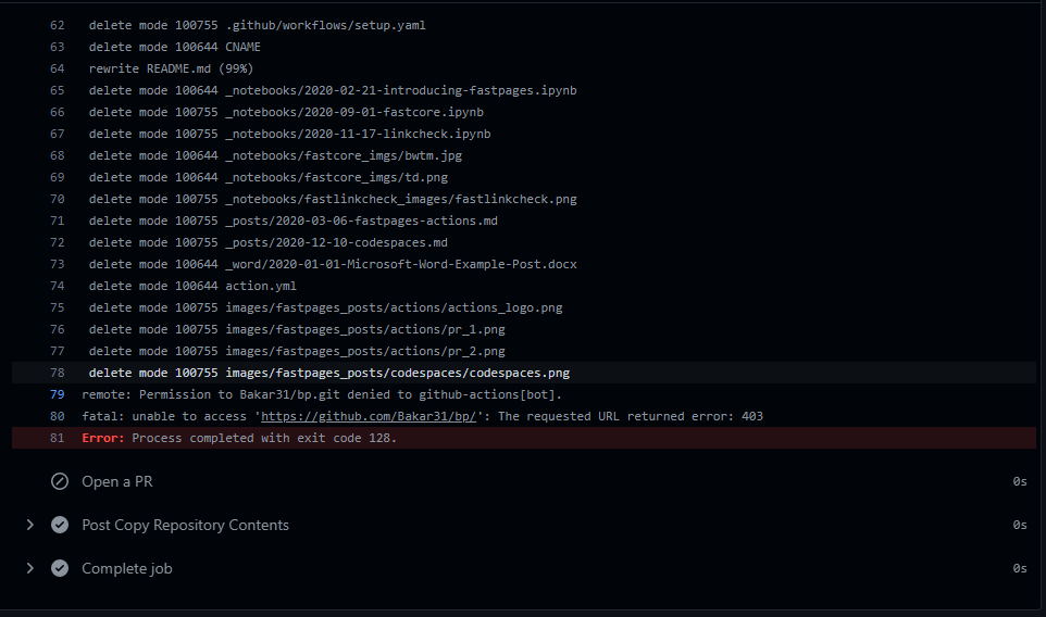 Initial commit Setup #1 [The requested URL returned error: 403] · Issue ...
