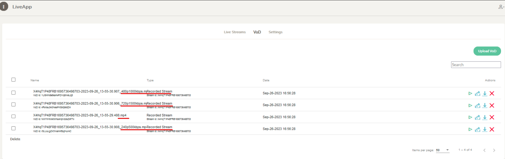 Adaptive Bitrate VoD recording issue · Issue #5623 · ant-media/Ant-Media-Server · GitHub