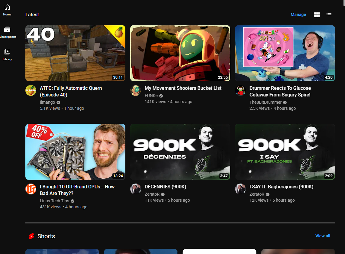 New Short Section in the subscription page · Issue #40 · doma-itachi/Youtube-shorts-block · GitHub