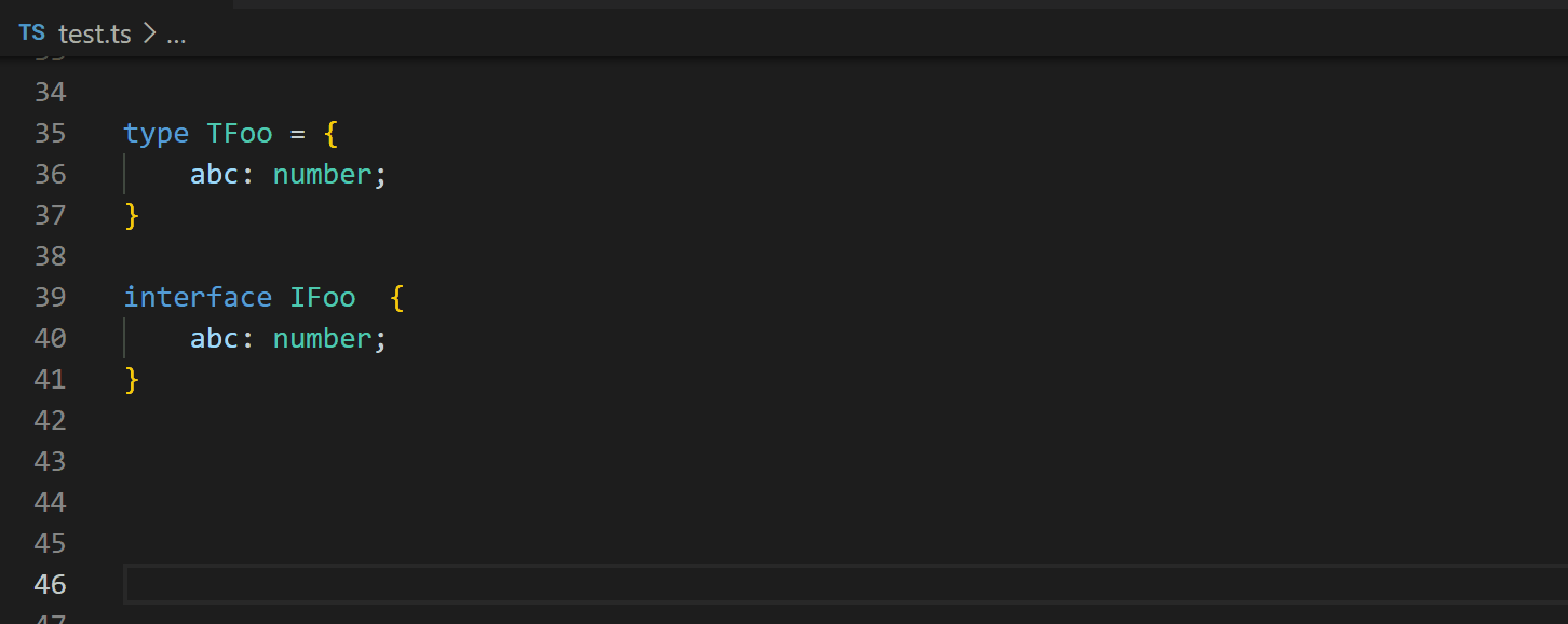 Typescript type aliases not included in sticky scrolling · Issue #156613 · microsoft/vscode · GitHub
