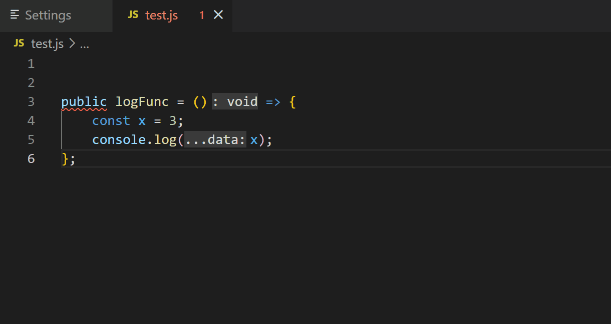Sticky Scroll: Arrow functions assigned to variables not sticking. · Issue #156333 · microsoft ...