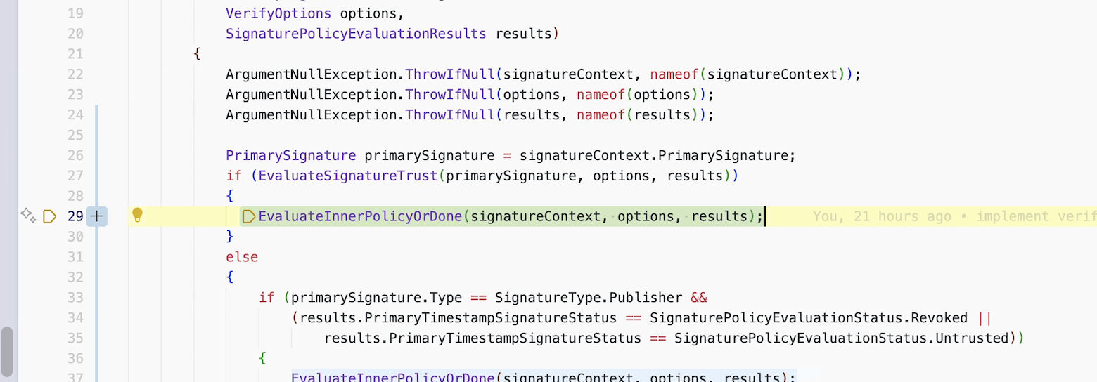 Inline Chat Icon appears at the same time as debug session active line ...