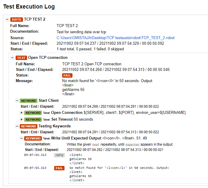 Problem with keyword Write Until Expected Output (Telnet library) · Issue #4101 · robotframework ...