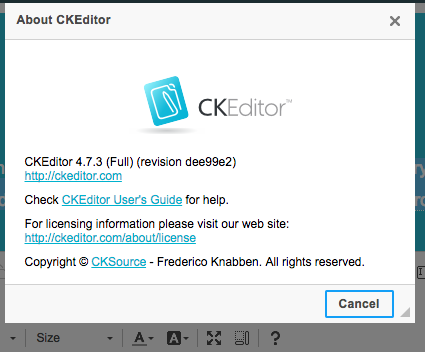 Update logo and title in the "About" plugin · Issue #1165 · ckeditor/ckeditor4 · GitHub
