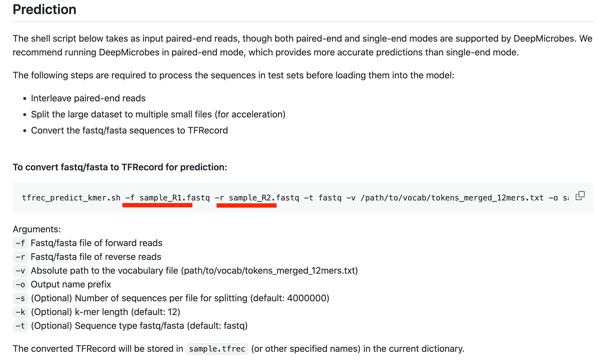 Question about training a DeepMicrobes model to predict the taxonomy from phylum to species ...