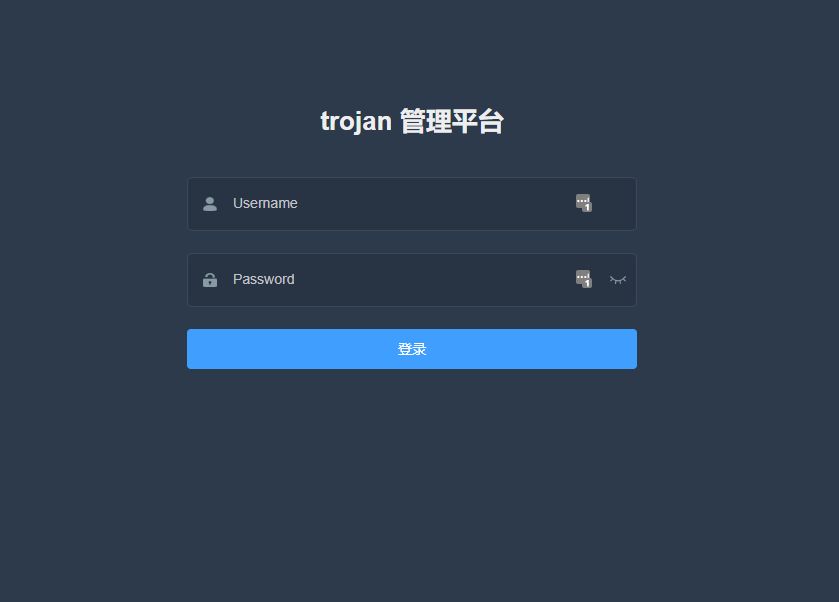 登录界面能够有改进下 · Issue #104 · Jrohy/trojan · GitHub