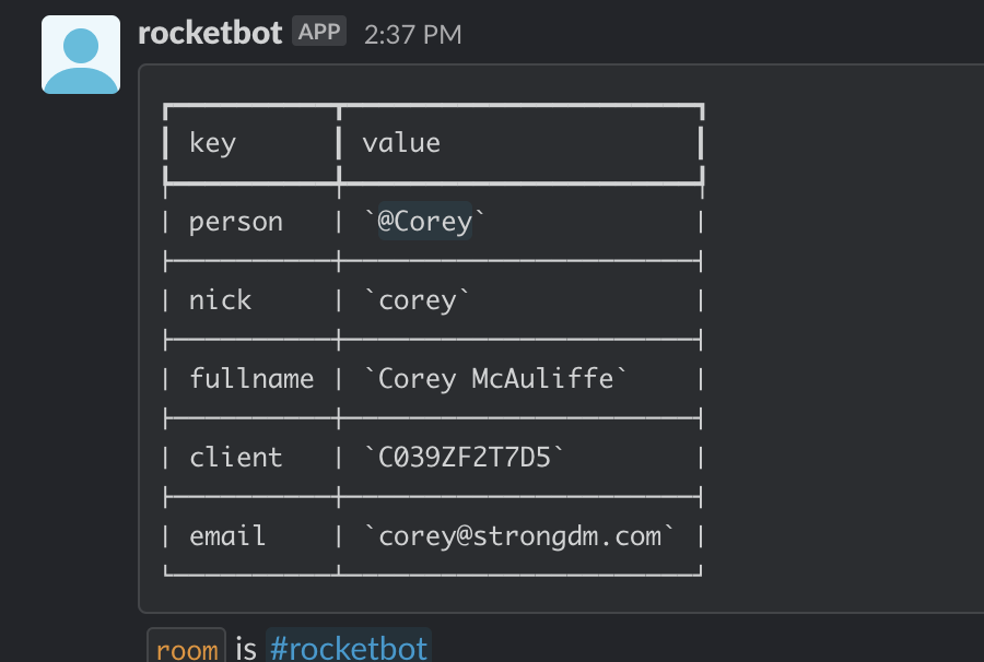 The `whoami` function in Slack channel should show your SDM_EMAIL_SLACK_FIELD value · Issue #266 ...