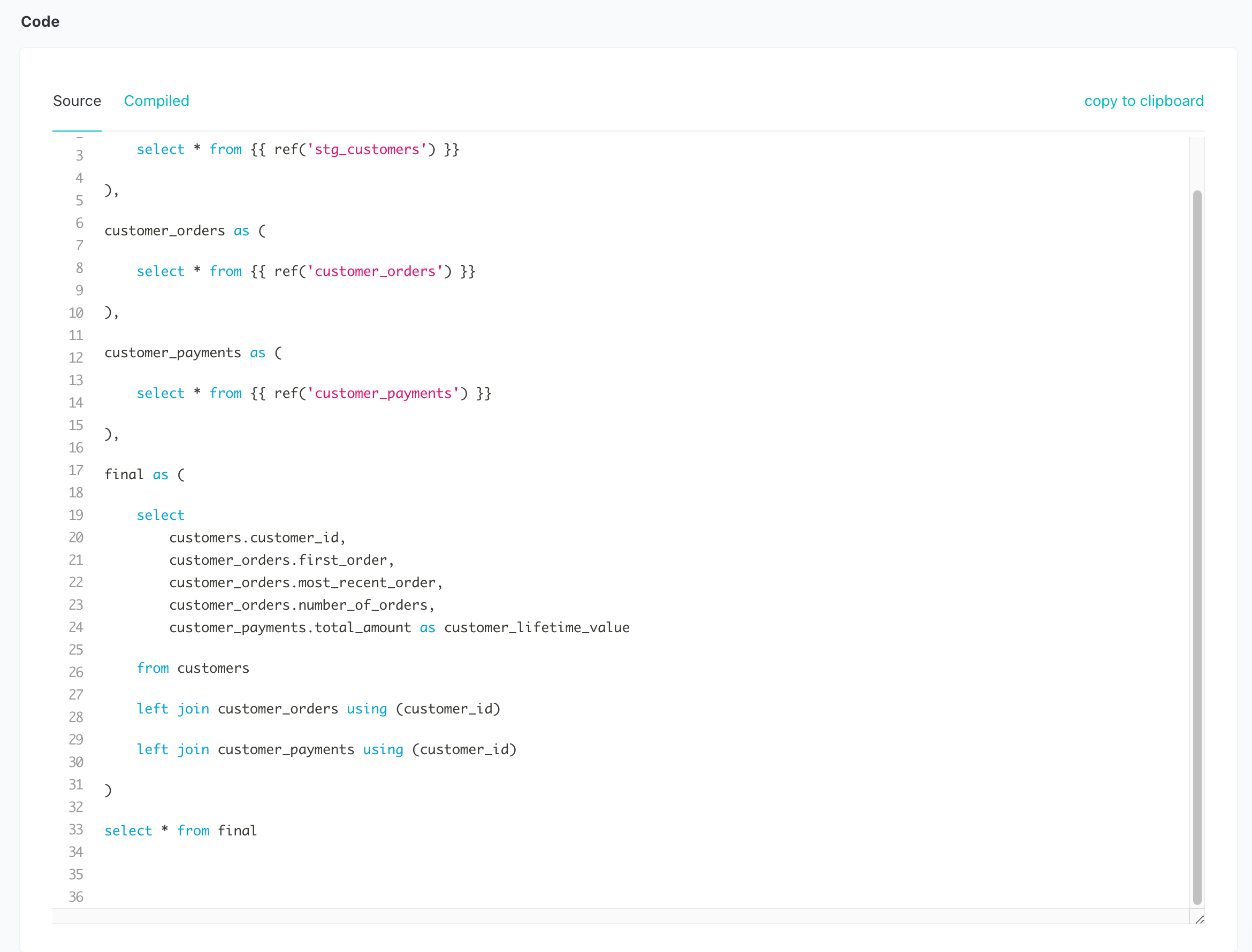 Docs source queries have extra new lines compared to the original ...