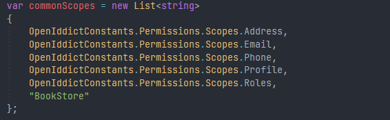 "code": "Volo.Authorization:010001", "message": "Authorization failed! Given policy has not ...