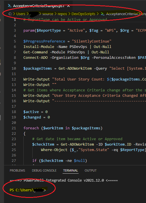 "Open with Code" from Windows File Explorer should put Terminal in the ...
