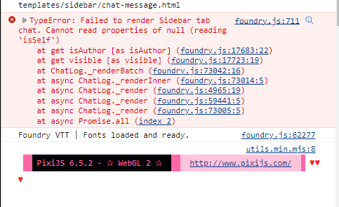 Chat message rendering failures can prevent the entire chat log from rendering. · Issue #8051 ...