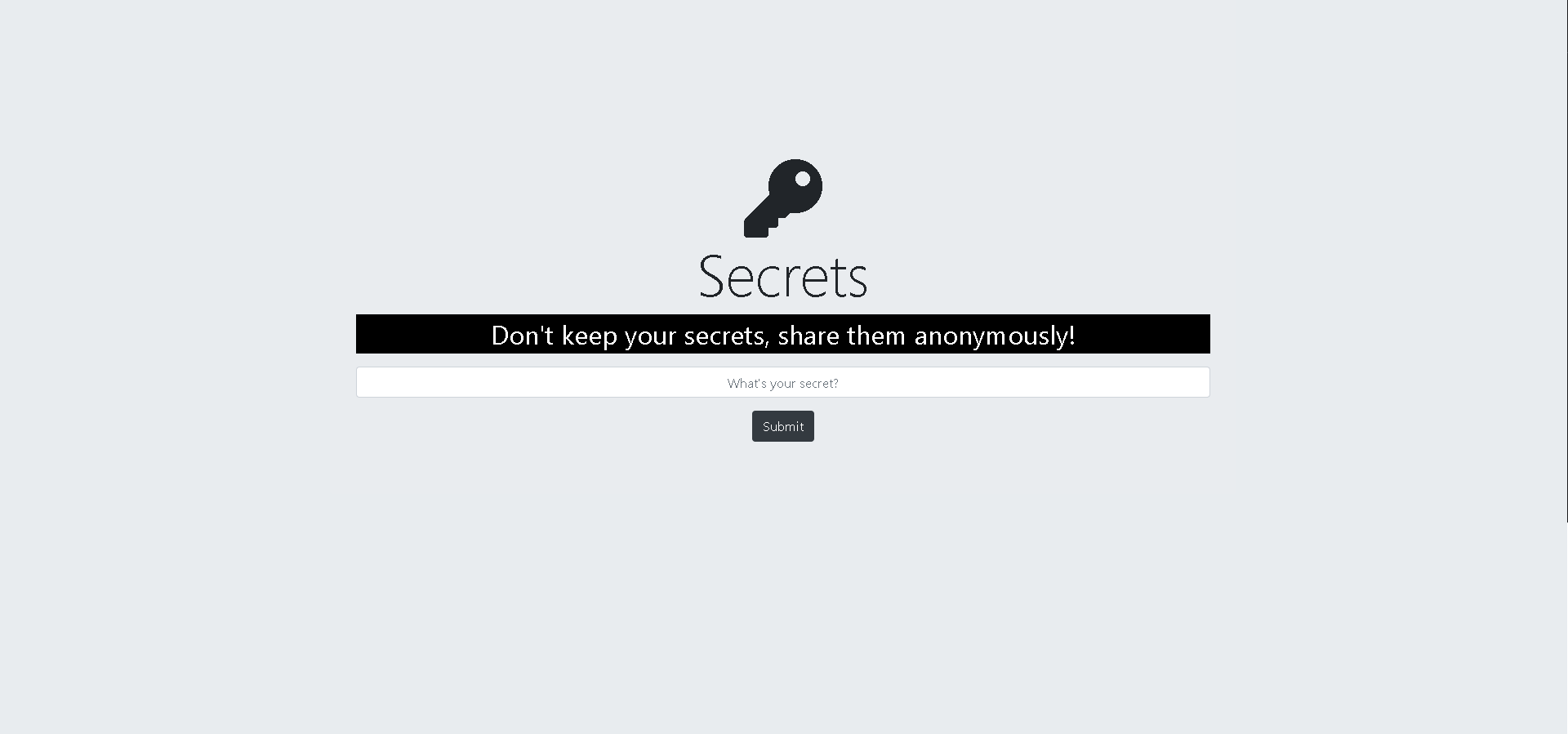 GitHub - Paznah123/Secrets: Anonymous secrets website