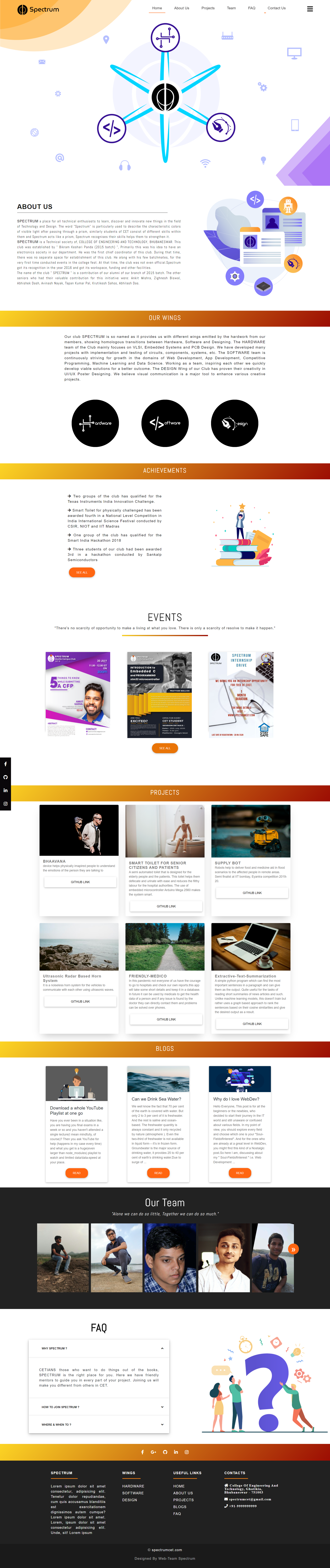 GitHub - Subhampreet/Spectrum_Website: SPECTRUM a place for all technical enthusiasts to learn ...