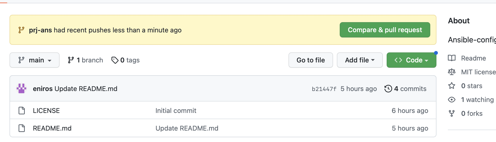 GitHub - eniros/ANSIBLE-AUTOMATE-PROJECT: ANSIBLE FOR CI-CD