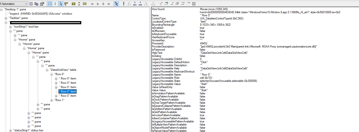 How to get a row from Table in WinApp? · Issue #1186 · microsoft/WinAppDriver · GitHub