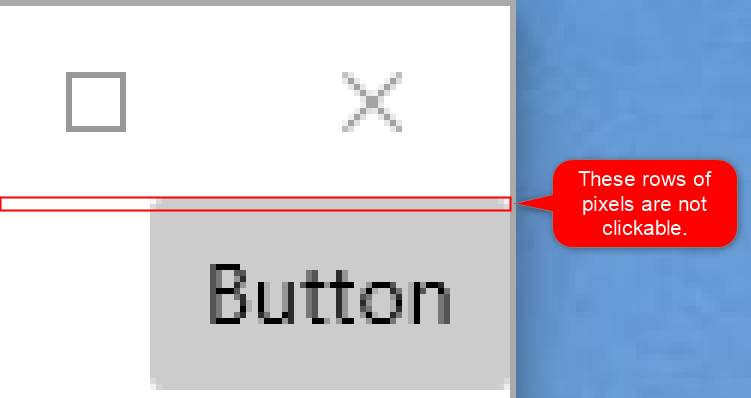 Top two rows of pixels are not clickable · Issue #395 · Kinnara/ModernWpf · GitHub