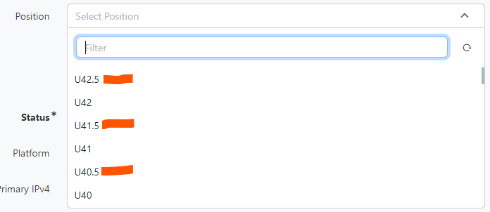 Option To Hide Half Height 5 Positions When Selecting Device Position · Issue 10728 · Netbox
