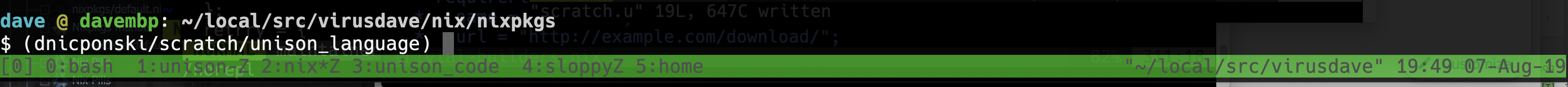 ucm manages to mess up tmux status line (osx in terminal) · Issue #681 · unisonweb/unison · GitHub