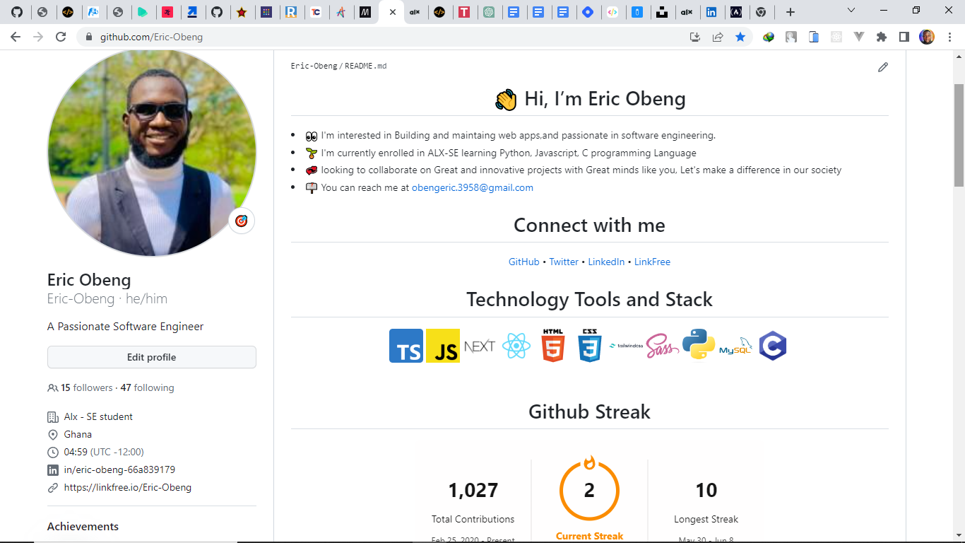 Eric Obeng · Issue #1870 · EddieHubCommunity/awesome-github-profiles · GitHub
