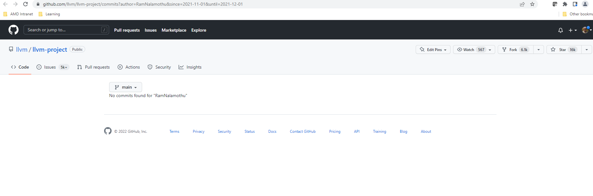 Commit details are not working from contributions on the profile timeline · community ...