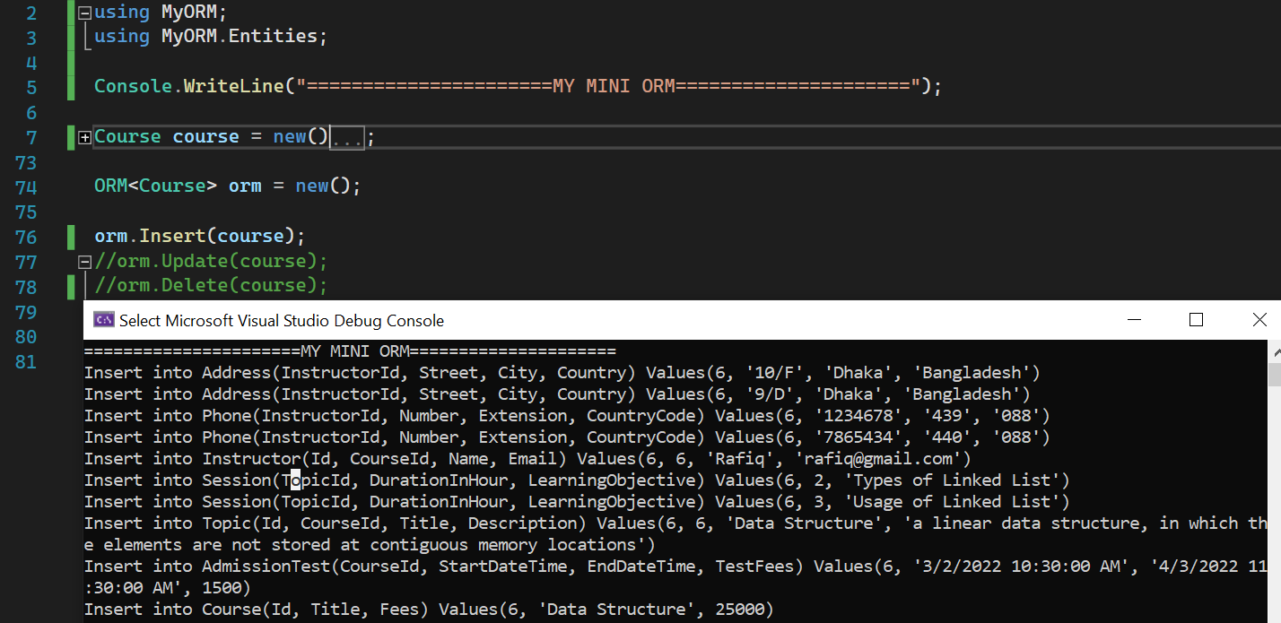 GitHub - fa93/MiniORMSystem