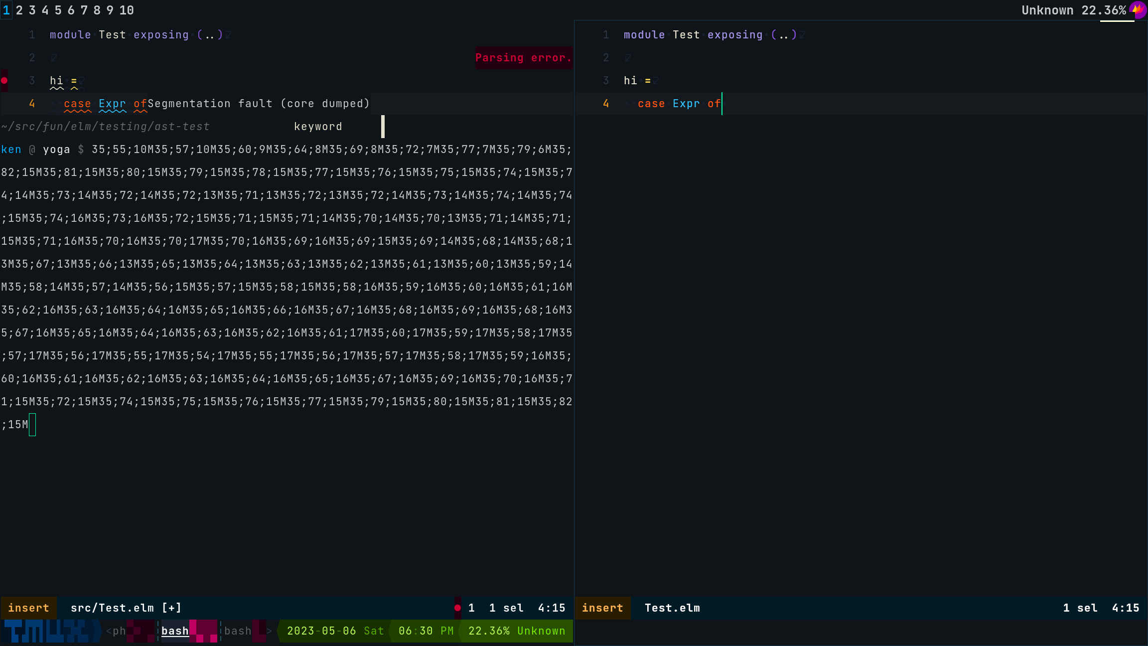 Segfault With Invalid Elm Code · Issue 6981 · Helix Editorhelix · Github