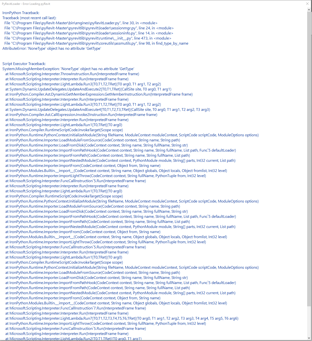 Error loading pyRevit on Revit 2023 · Issue #1510 · pyrevitlabs/pyRevit ... Error loading pyRevit on Revit 2023 · Issue #1510 · pyrevitlabs/pyRevit ...