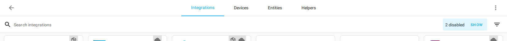 Menu is missing on the helper page (Integrations/Devices/Entities are fine) · Issue #14167 ...