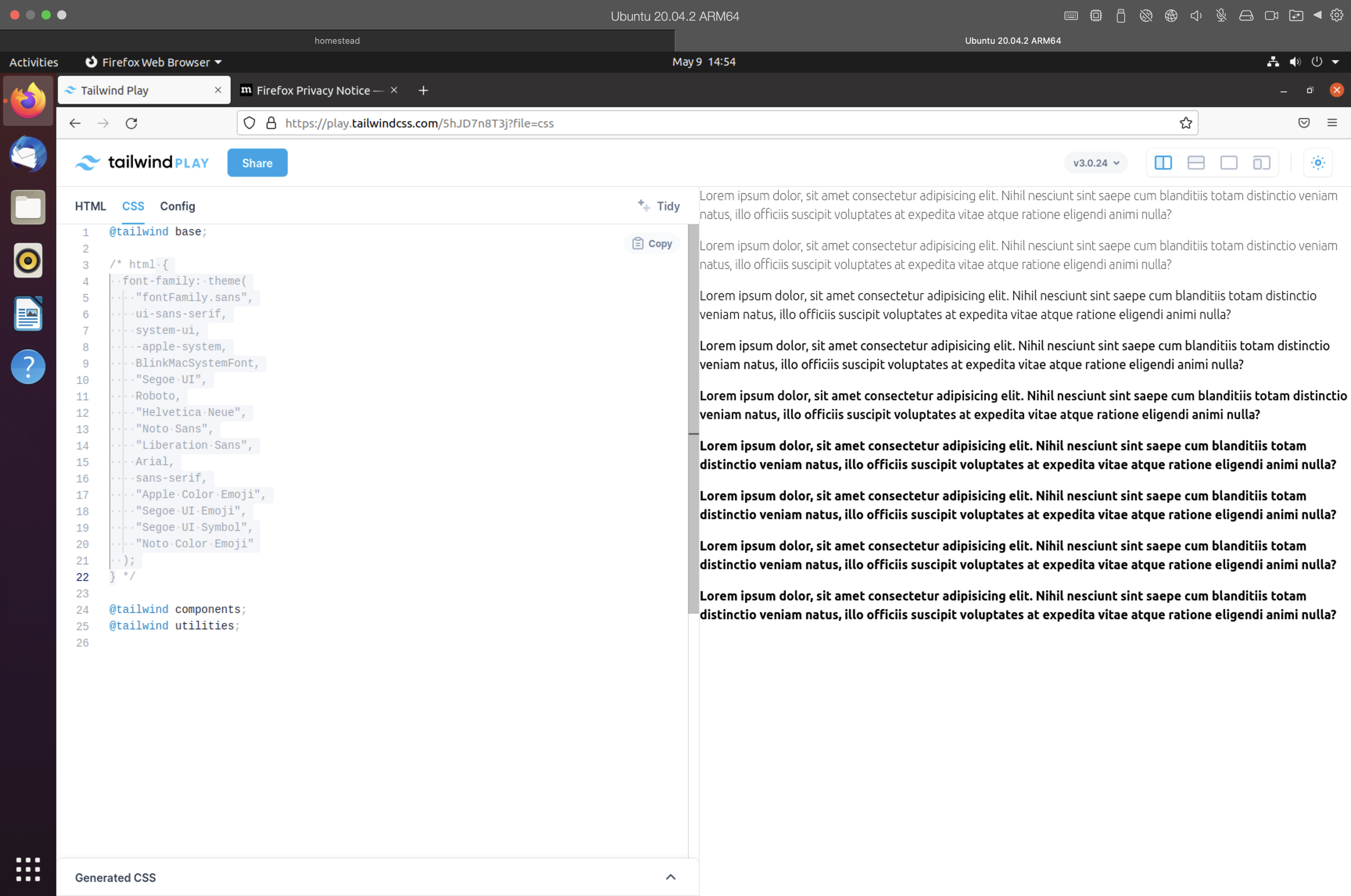 Default `font-family` (no custom fonts) on linux (Ubuntu/Kubuntu) does not render properly font ...