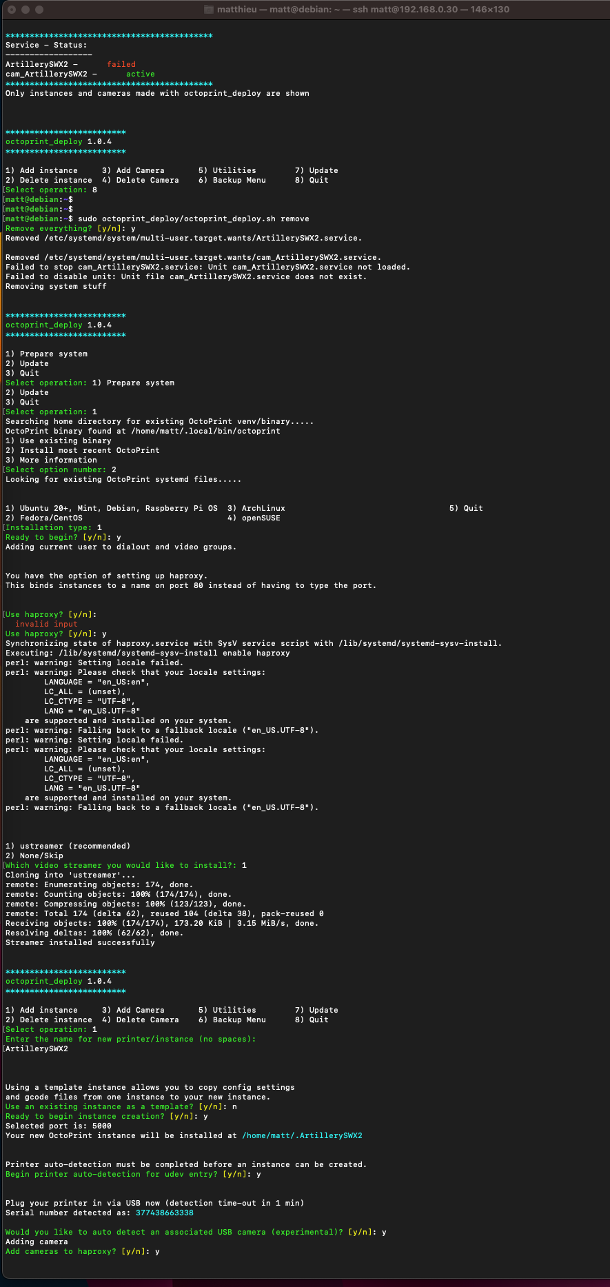 octoprint-deploy using unavailable sudo option --basedir · Issue #120 · paukstelis/octoprint ...