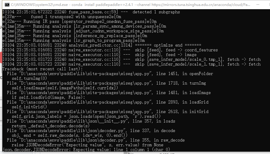CPU模式使用eiseg标注图片，点击完成宫格出现错误闪退 · Issue #2895 · PaddlePaddle/PaddleSeg · GitHub