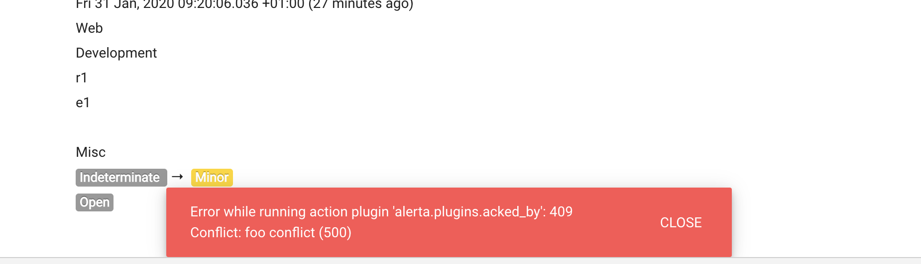 Show Action Errors To The User · Issue 257 · Alertaalerta Webui · Github 
