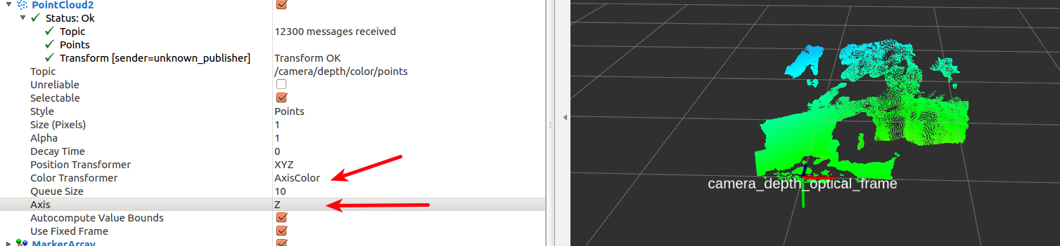 D435i Camera pointcloud coordinate frame keeps shifting (flickering) in ...