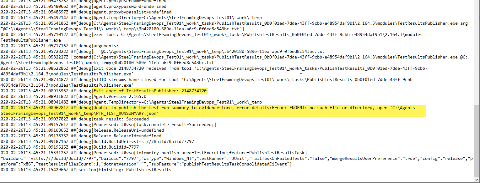 Publish Test Results: Failing to publish test results for JUnit .xml ...