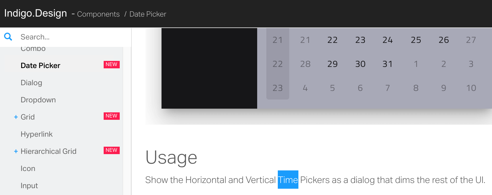 Update text and image in date picker topic · Issue #471 · IgniteUI/indigo-design-docfx · GitHub