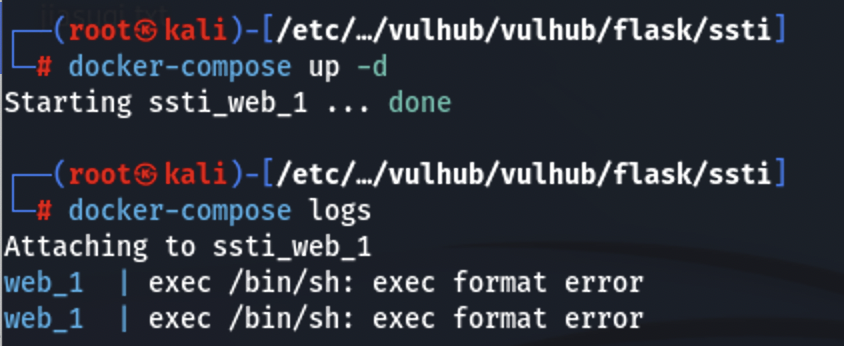 docker-compose 启动失败 · Issue #376 · vulhub/vulhub · GitHub