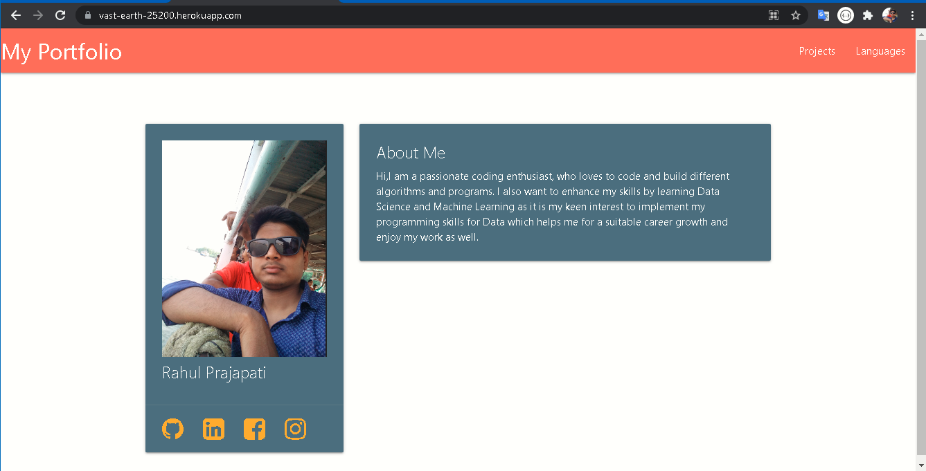 GitHub - rahulmars007/portfolio: Personal portfolio website made with ...