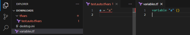 tfvars files are showing as invalid - red underlining everywhere · Issue #1579 · hashicorp ...