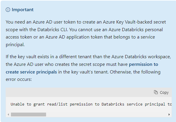 Databricks secret scope configuration · Issue #11 · microsoft/devsquad-dataops · GitHub