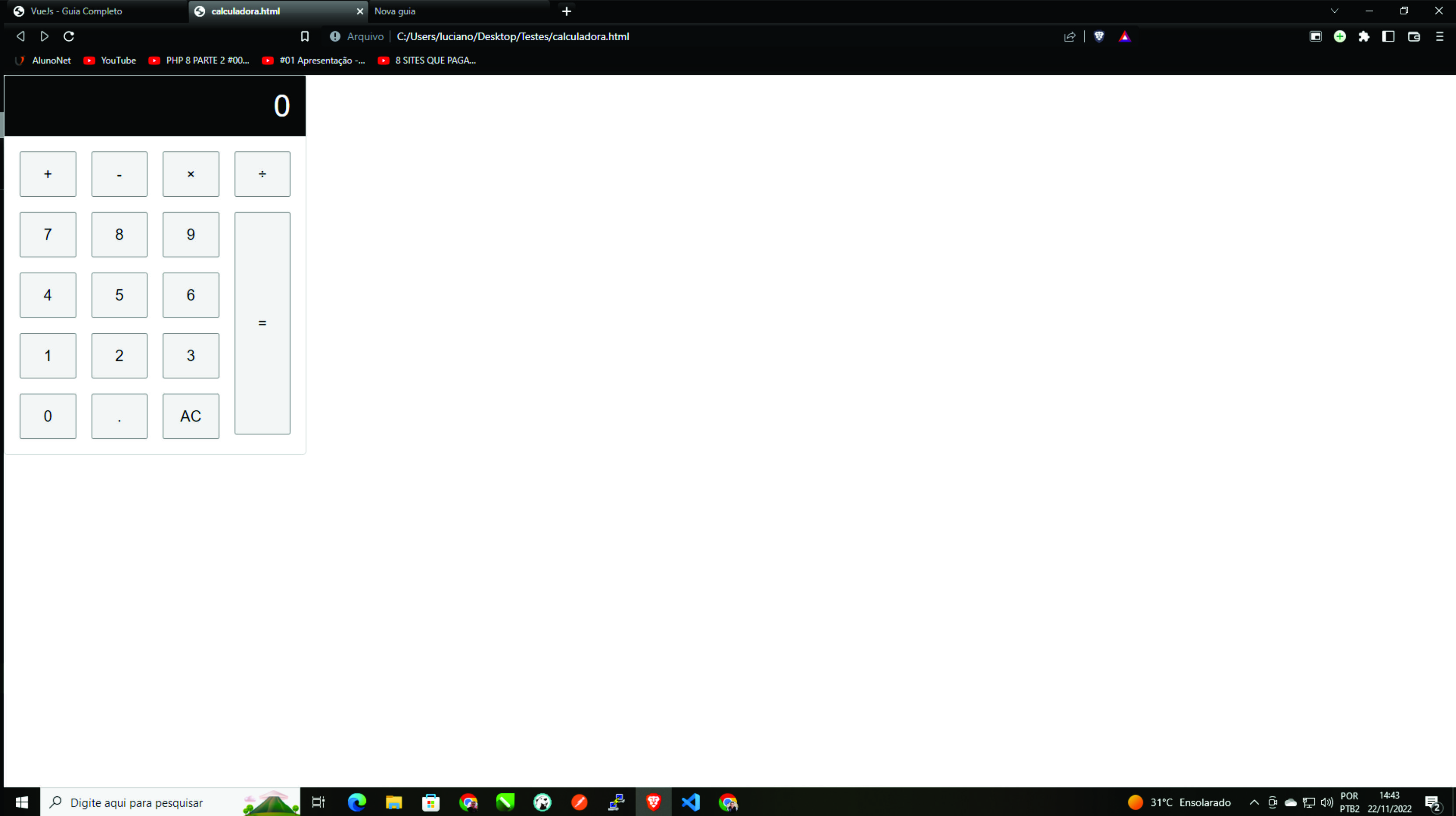GitHub - devluciano/Calculadora: Calculadora funcional usando bootstrap e JavaScript