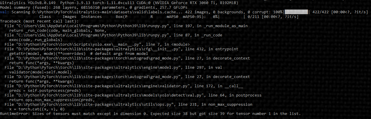 Error with the save_hybrid flag while running validation · Issue #4240 · ultralytics/ultralytics ...