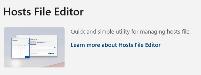 Hosts File Editor Wrong Image In Settings And Oobe · Issue 21262 · Microsoftpowertoys · Github 