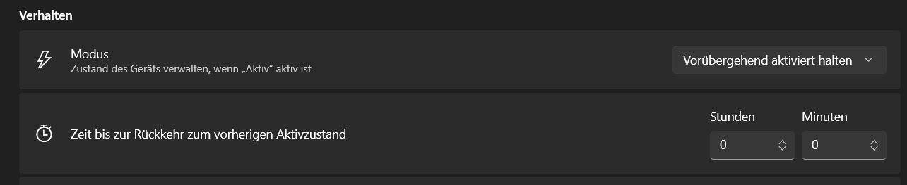 [Awake] Settings: "Screen on" only visible with temporary mode · Issue #22592 · microsoft ...