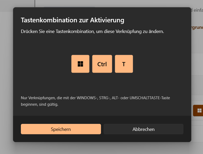 [Settings] Custom shortcut input dialog is not PT Settings theme aware · Issue #25059 ...