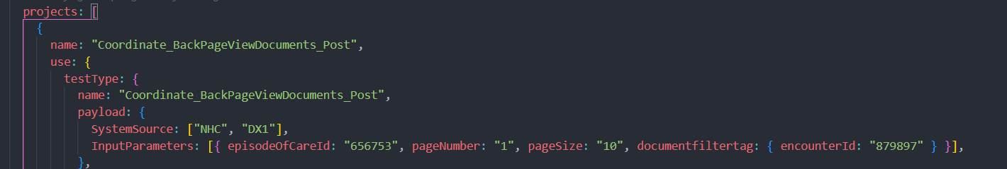 [Question] How to choose which project/testOptions to use for API ...